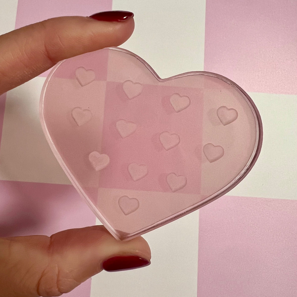 Heart shaped crystal Adhesive pallet | Runway Lash Co.